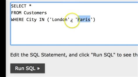SQL 10 IN XXX XXX YouTube