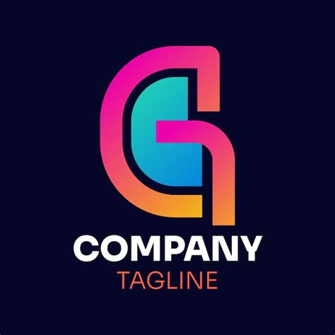 편지 G 로고 디자인 프리미엄 벡터