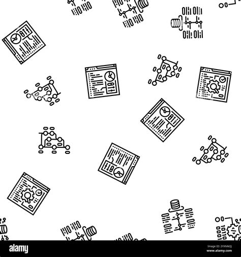 Software Engineer Computer Code Seamless Pattern Vector Stock Vector Image And Art Alamy