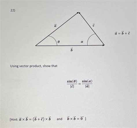 Solved Abc Using Vector Product Show That