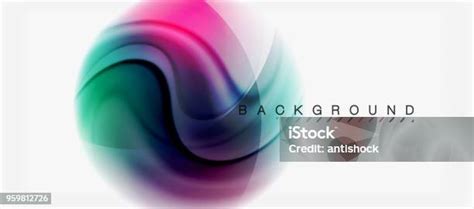색상 움직임 효과 홀로그램 추상 배경 흐르는 소용돌이 유체 0명에 대한 스톡 벡터 아트 및 기타 이미지 0명 3차원 형태 그라데이션 Istock