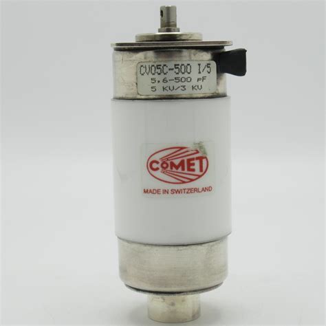Cv05c 500i 5 Comet 5kv 5 6 500pf Vacuum Variable Capacitor Used Excellent Condition Made In