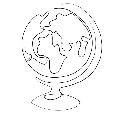 Globe Outline Vector Art Icons And Graphics For Free Download