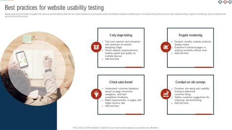 Comprehensive Guide For Digital Website Best Practices For Website Usability Testing PPT PowerPoint