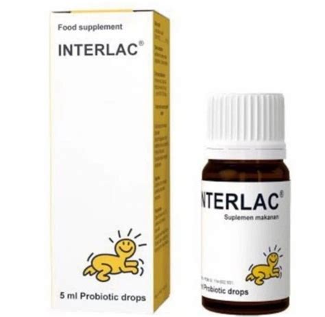 Interlac Drops 5ml Probiotik Menjaga Kesehatan Pencernaan Lazada Indonesia
