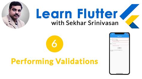 6 Performing Validations In Flutter Application Youtube