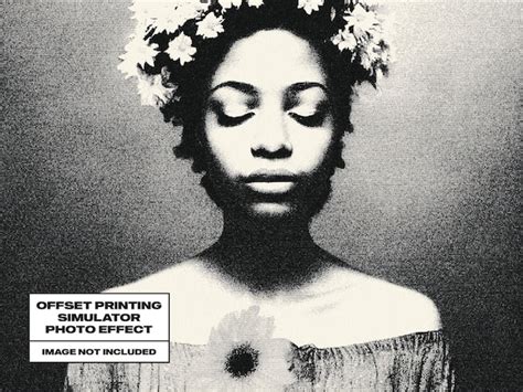 Premium Psd Offset Printing Simulator Photo Effect