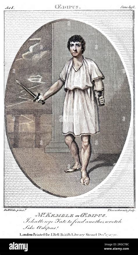 John Philip Kemble The Great Classical Actor As Sophocles Oedipus Challenges Fate To Find