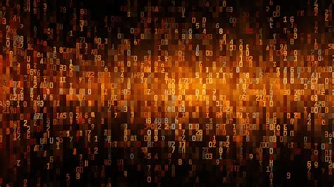 Premium Photo Screen Code Numbers Of Matrix
