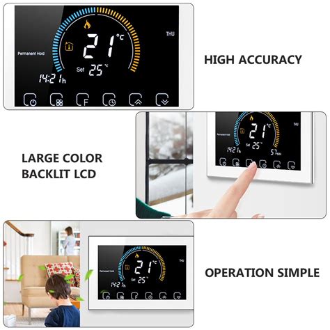 1 Set Smart Thermostat Wi Fi Smart Thermostat Hous Vicedeal