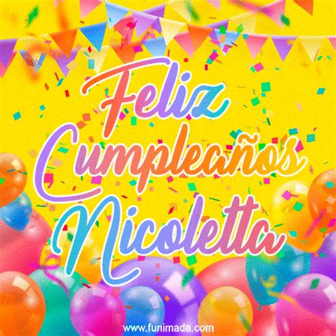 Feliz Cumplea Os Nicoletta Animated Birthday Gif Download On Funimada Com