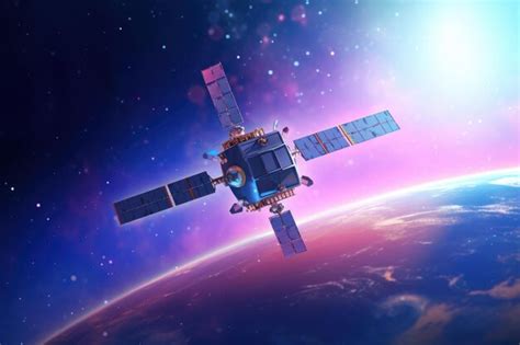 Satellite Astronomy Galaxy Space Premium Ai Generated Image