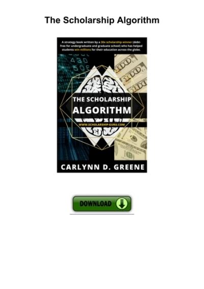 The Scholarship Algorithm