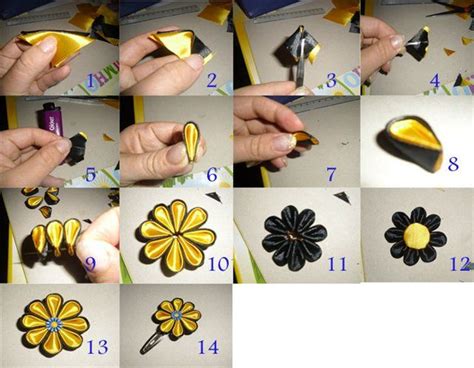 Цветок в технике канзаши мастер класс Женский Мир Самодельные цветы из ткани Тканевые