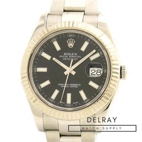 Rolex Datejust Ii 116334 Black Dial
