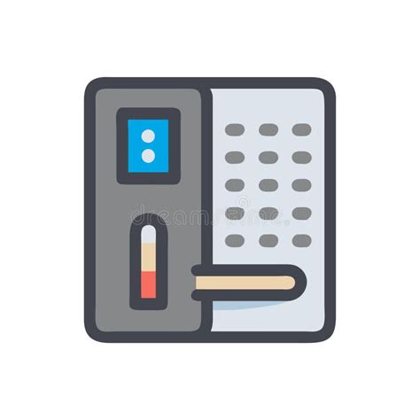 Advanced Access Control System Icon Stock Illustration Illustration