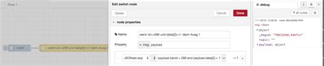 Switch Node Und Json