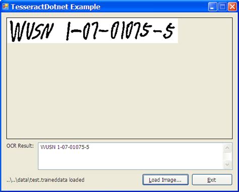 Tesseractdotnet Example Wudis Blog