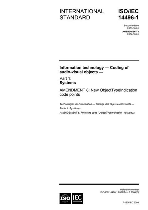 ISO IEC Amd Information Technology Coding Of Audio Visual Objects Part