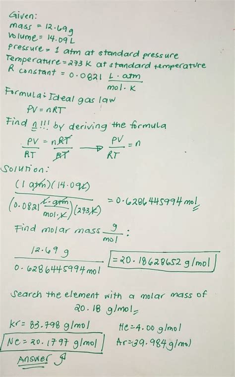 [solved] Assuming Conditions Of Standard Temperature And Pressure If