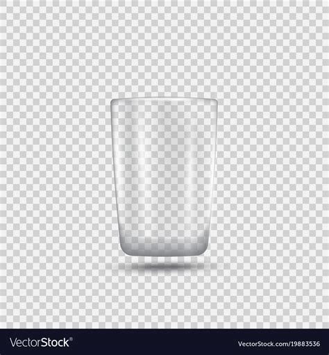 Realistic Empty Glossy Glass Royalty Free Vector Image