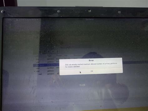Disk Sda Already Reached Maximum Allowed Number Of Primary Partitions