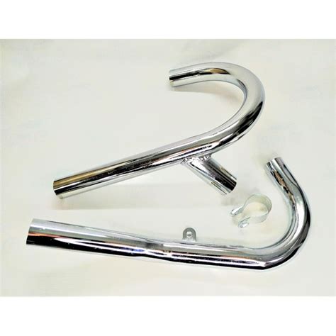 Колено Урал глушителя на одну трубу РОГА (комплект) КИТАЙ