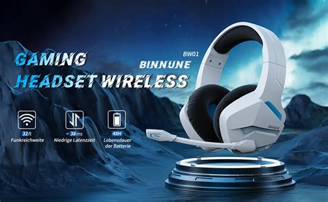 Binnune Gaming Headset Wireless Für Ps4 Ps5 Pc Playstation 4 5 Ps5 Headset Wireless Mit