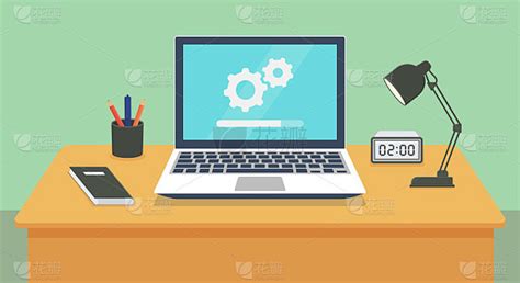 软件更新平面图标 矢量插图。更新，升级，软件，应用程序，程序，安装，安装，系统，笔记本电脑，电脑，平