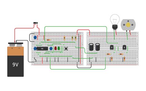 Circuit Design Doble Temporizador Tinkercad