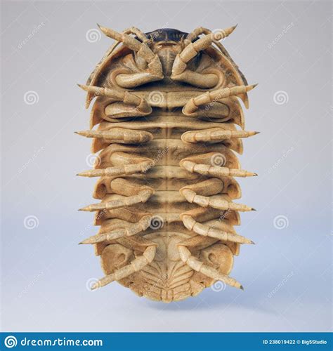 Full Underside View Of Roly Poly Pill Bug Isopod Stock Illustration Illustration Of Artwork