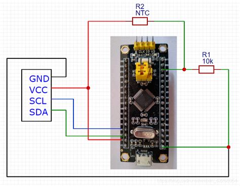 Arduino Stm32用ntc热敏电阻 Oled显示屏制作温度计 Ch579 Ntc做温度计 Csdn博客