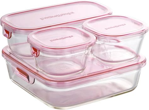 Pylex Pack And Microwave 4 Piece Glass Bakeware System Set