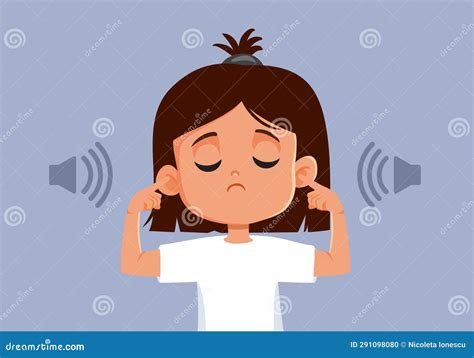 Noise Boy Plugging Ears Vector 283362642