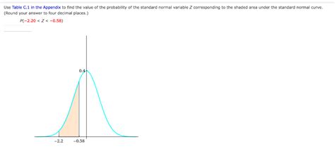 Solved Use Table C1 In The Appendix To Find The Value Of