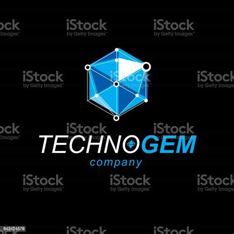 새로운 기술입니다 벡터 추상 3d 기하학적 도형 다각형 그림 일러스트 레이 션 0명에 대한 스톡 벡터 아트 및 기타 이미지 0명 3차원 형태 고리 사슬 Istock