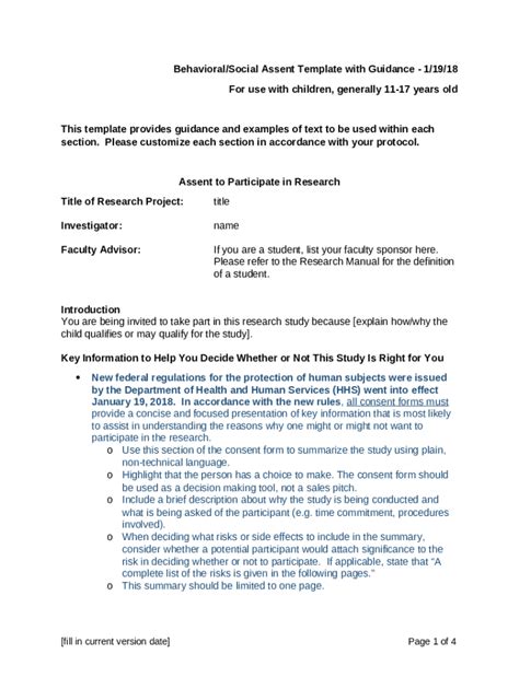 Consent And Protocol Templates Doc Template Pdffiller