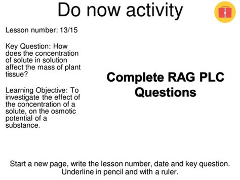 Osmosis Required Practical New Aqa Gcse Teaching Resources