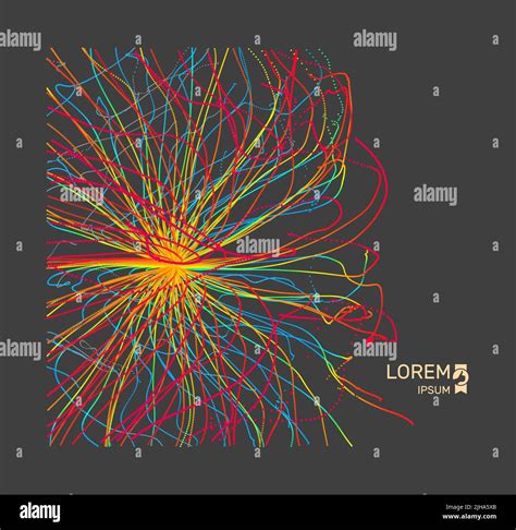 abstract science or technology background array with dynamic particles