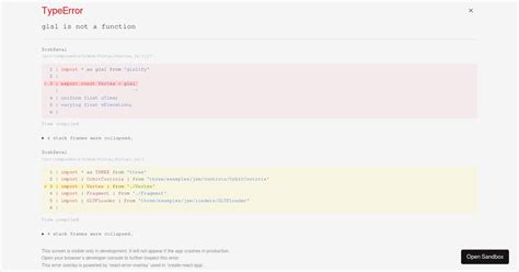 Shaders Codesandbox