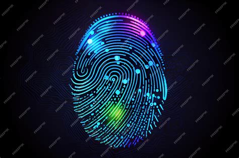 Premium Photo Biometric Fingerprint And Cyber Security Concept