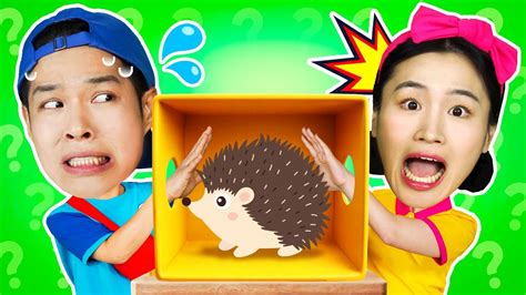 미스터리 박스 Mystery Box 박스 안에 물건을 맞춰라 챌린지 촉감놀이 아뜨와 아차 Youtube