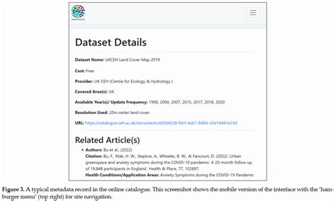 A Proof Of Concept Metadata Catalogue And Online Portal Of Earth Observation Datasets For Health