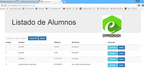Realizando Un CRUD Listar Registrar Actualizar Eliminar Con PHP Y MYSQL Articulos De