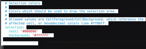 Text Selection In Vim Does Not Use Selection Colors · Issue 5549 · Alacrittyalacritty · Github