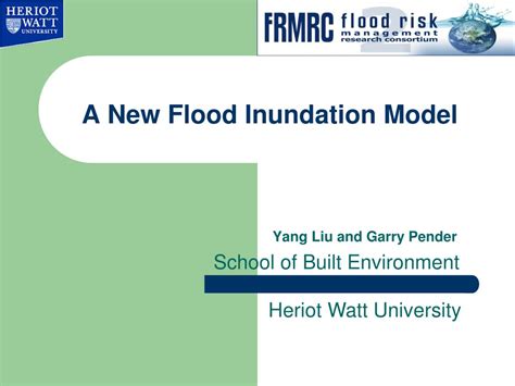 Ppt A New Flood Inundation Model Powerpoint Presentation Free
