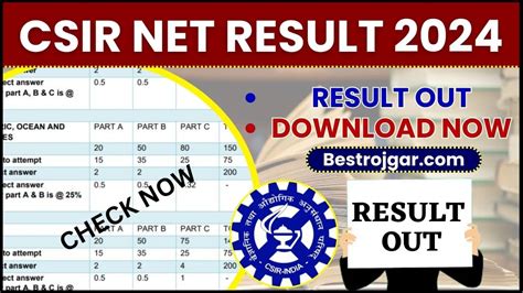 CSIR NET Result 2024 Download Your Result From Here And Check Scorecard Validity Qualifying