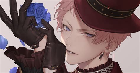 핑크 머리 남캐 일러스트 특집