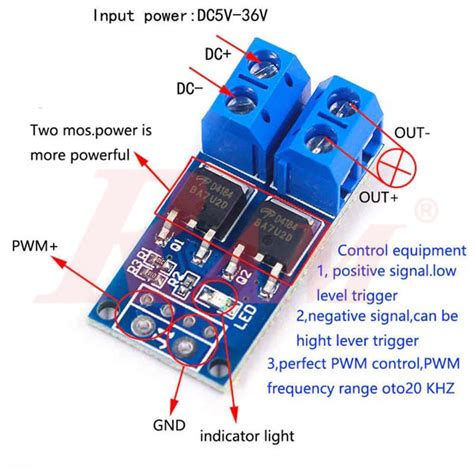 Kit Mosfet 15a 400w Trigger Switch Drive Module With Pwm Regulator Control Ram Electronics