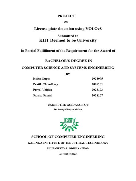 License Plate Detection Using Yolov8 Pdf Receiver Operating